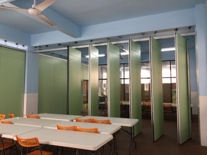 Commercial Acoustic Operable Folding Partition Walls / 65mm Thickness ...